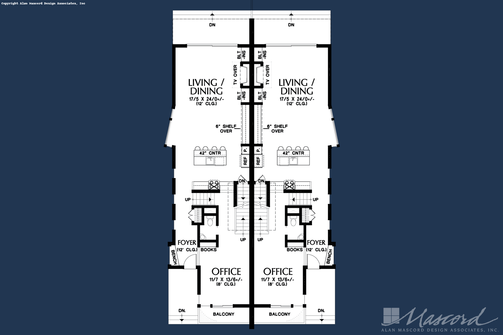Grand Teton: Modern Exterior with Traditional appeal. Great Duplex plan ...